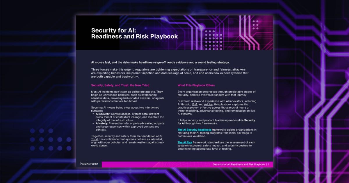 The AI Security Playbook: Match Your Testing to Your Maturity | HackerOne